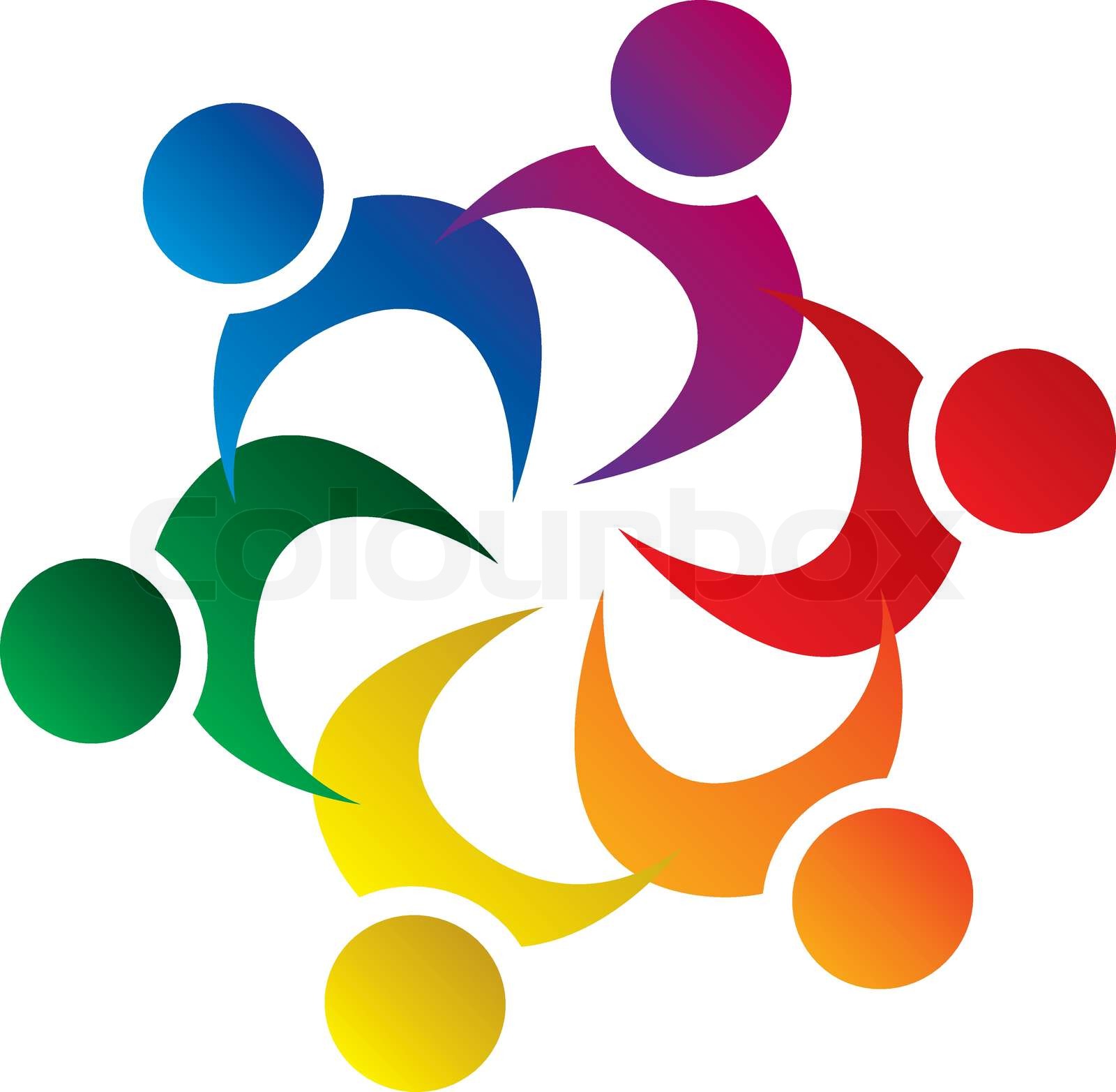 Vektor teamwork Menschen | Stock-Vektor | Colourbox