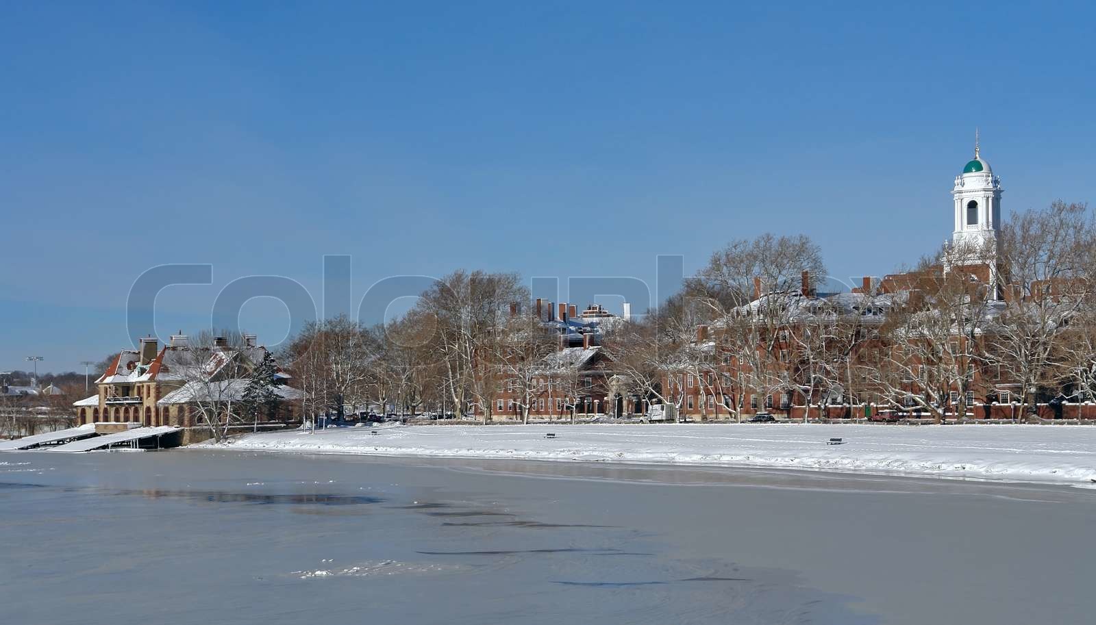 Cambridge winter scenery | Stock image | Colourbox