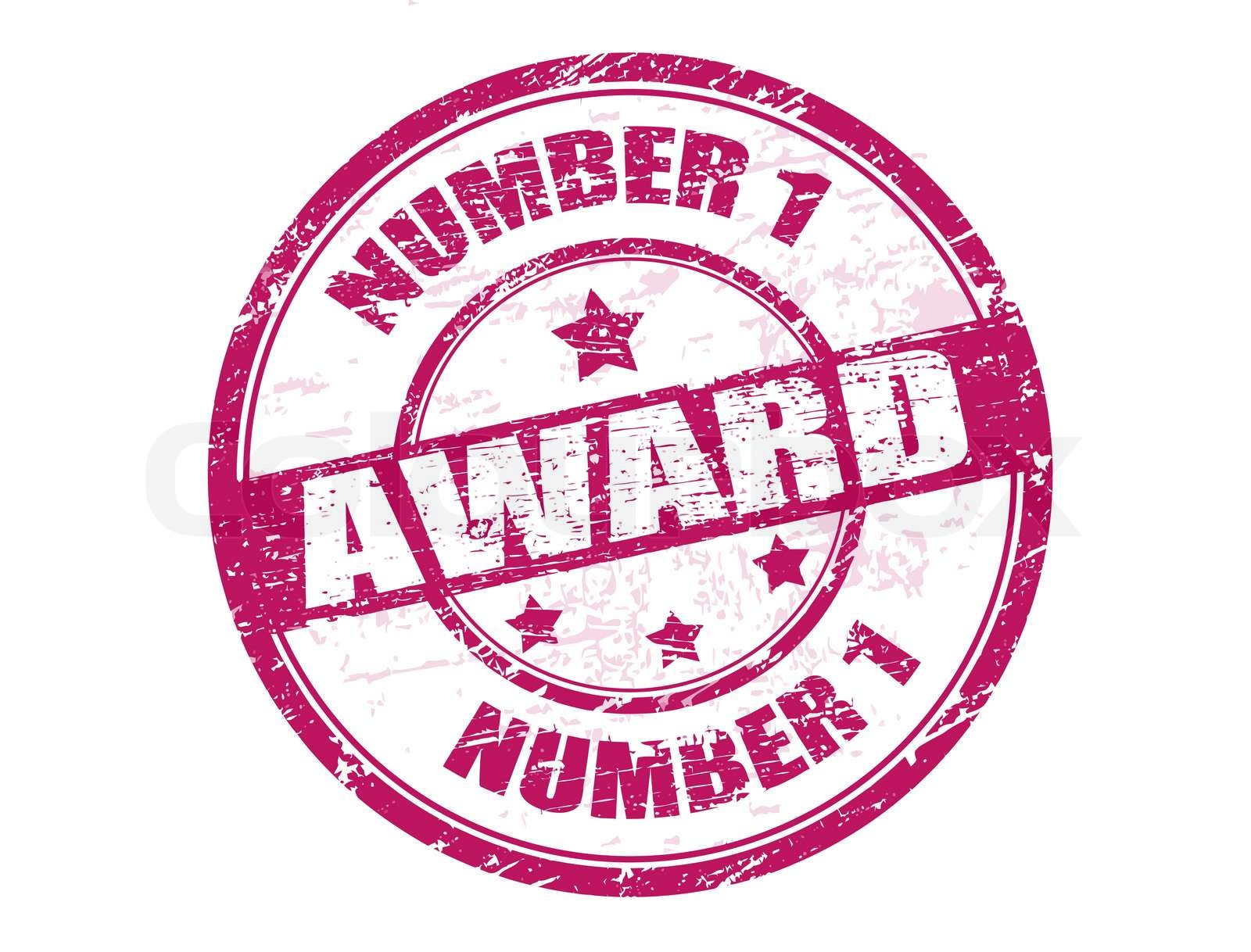 nummer et award stempel | Stock vektor | Colourbox