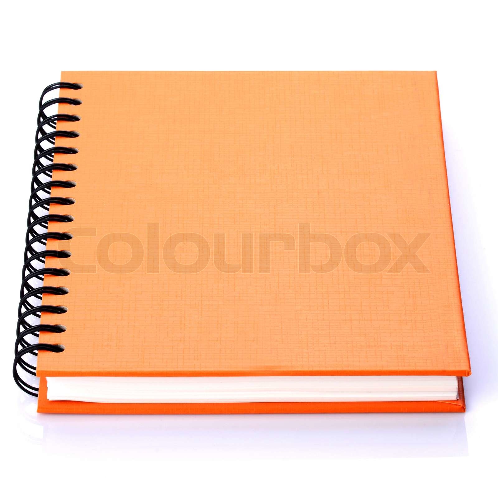 Orange notebook | Stock image | Colourbox