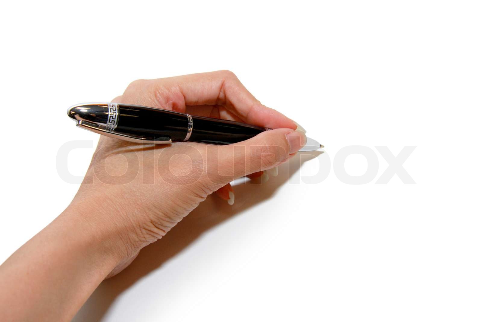 left hand writing | Stock image | Colourbox