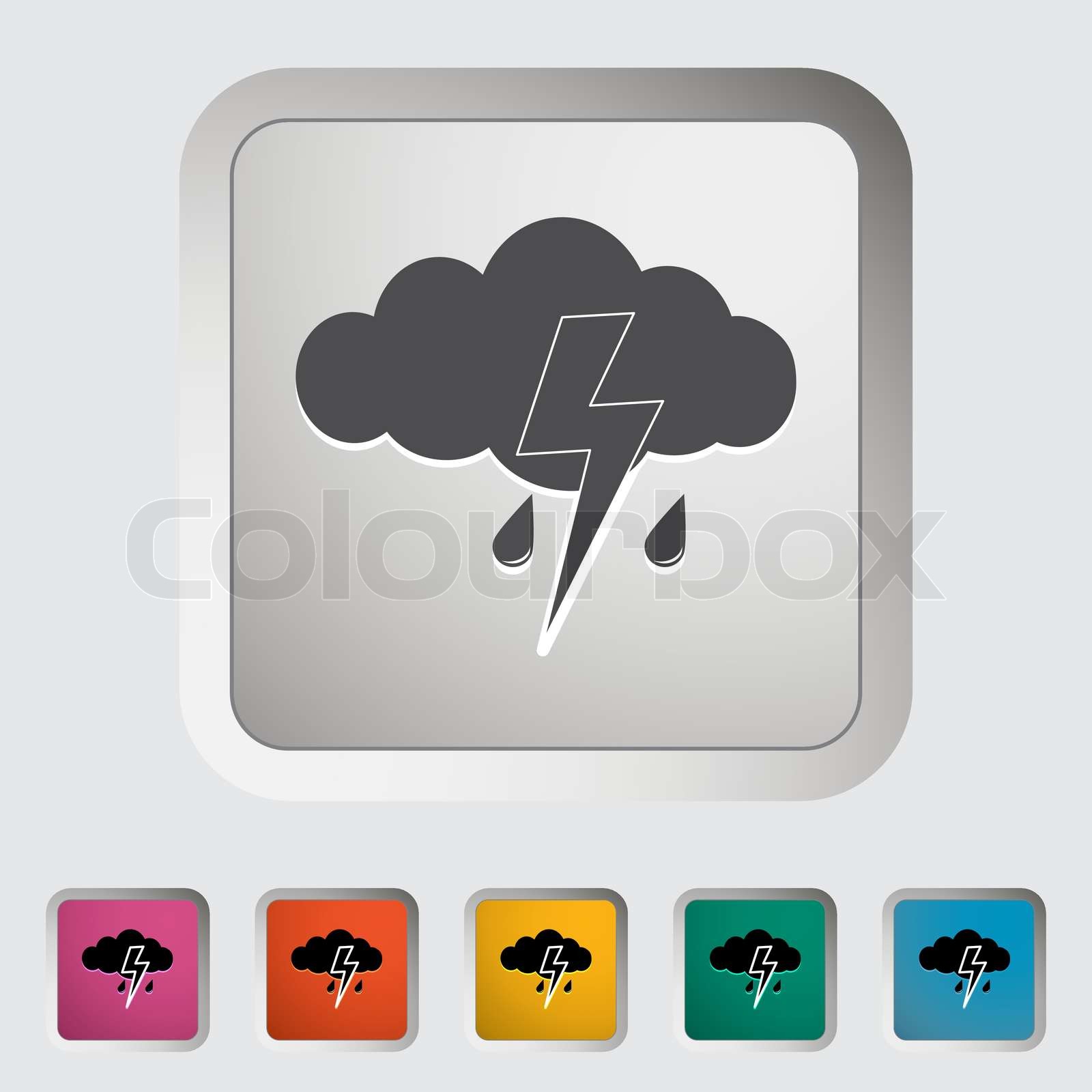 Sturm icon | Stock-Vektor | Colourbox