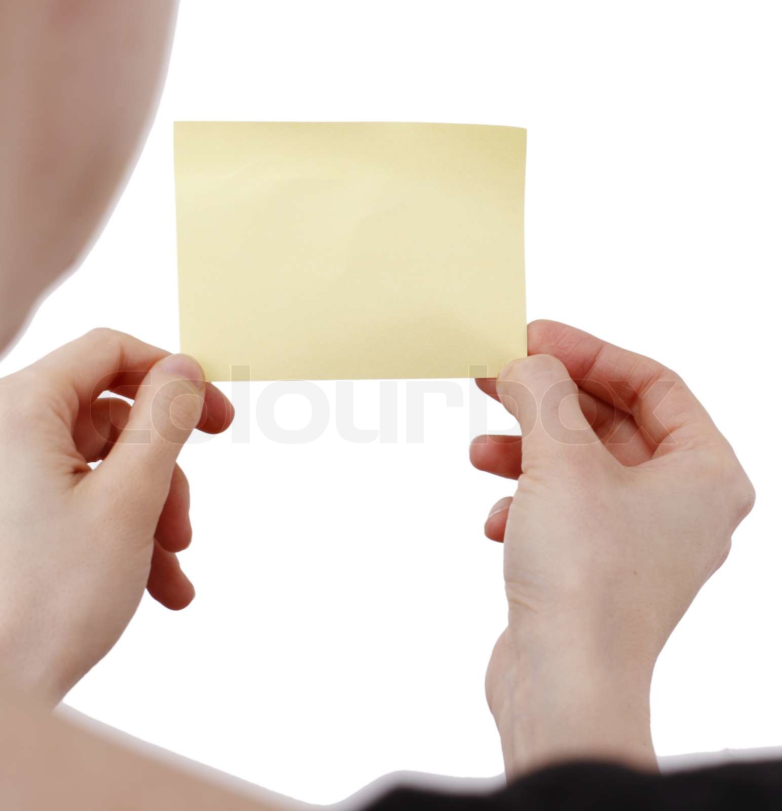 One Post it | Stock image | Colourbox