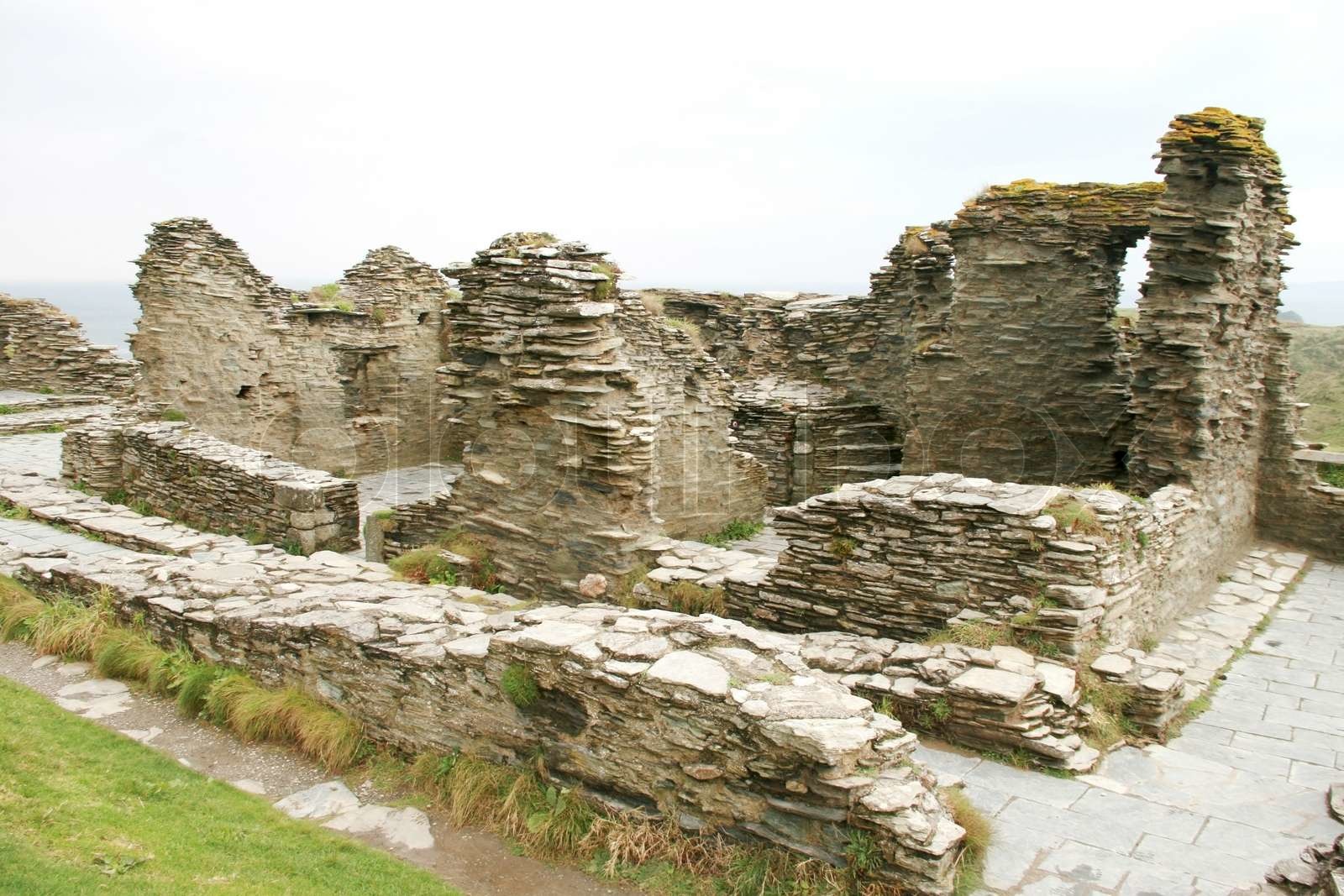 king arthur camelot castle cornwall uk | Stock image | Colourbox