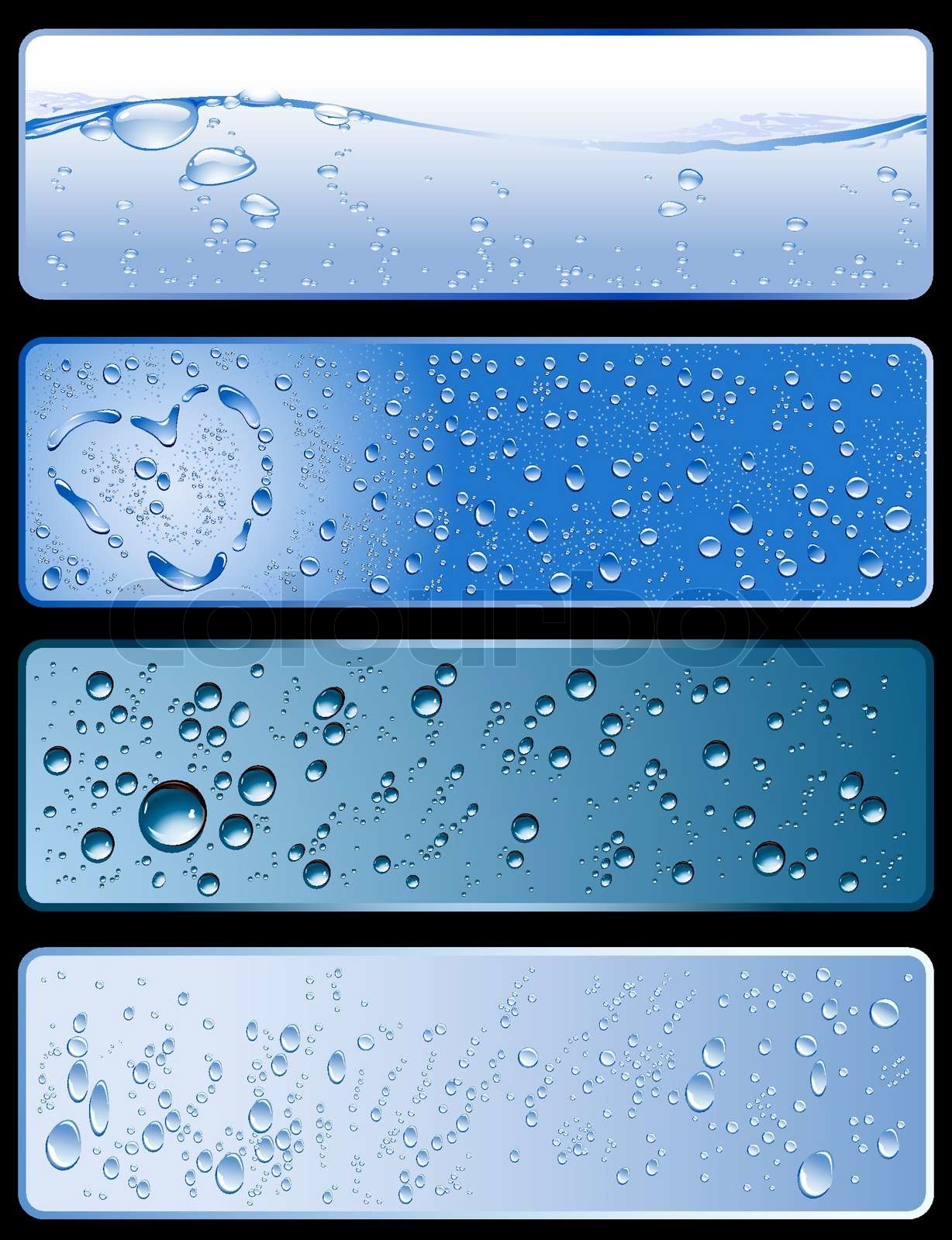 Fresh water-textures | Stock vector | Colourbox