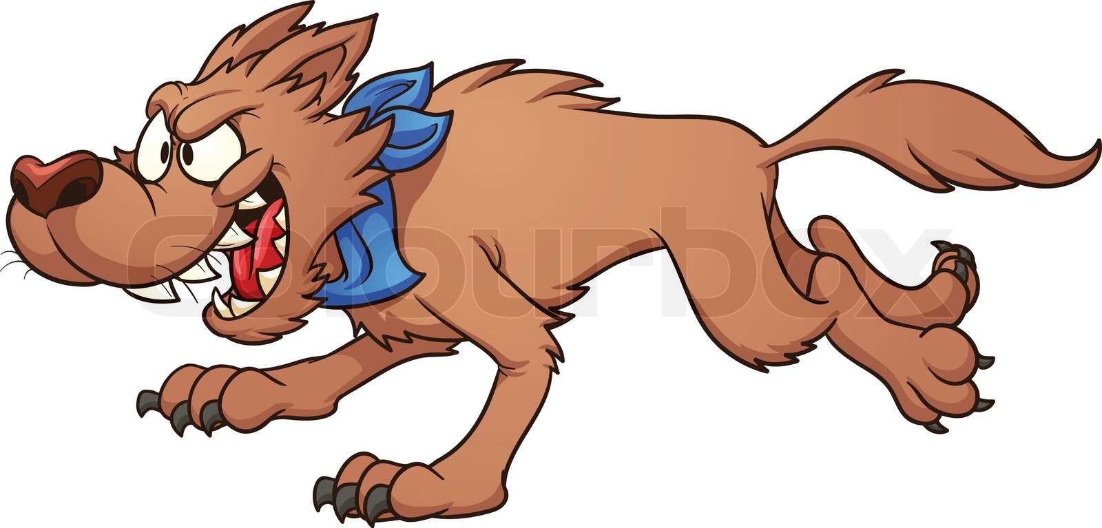 Running wolf | Stock vector | Colourbox