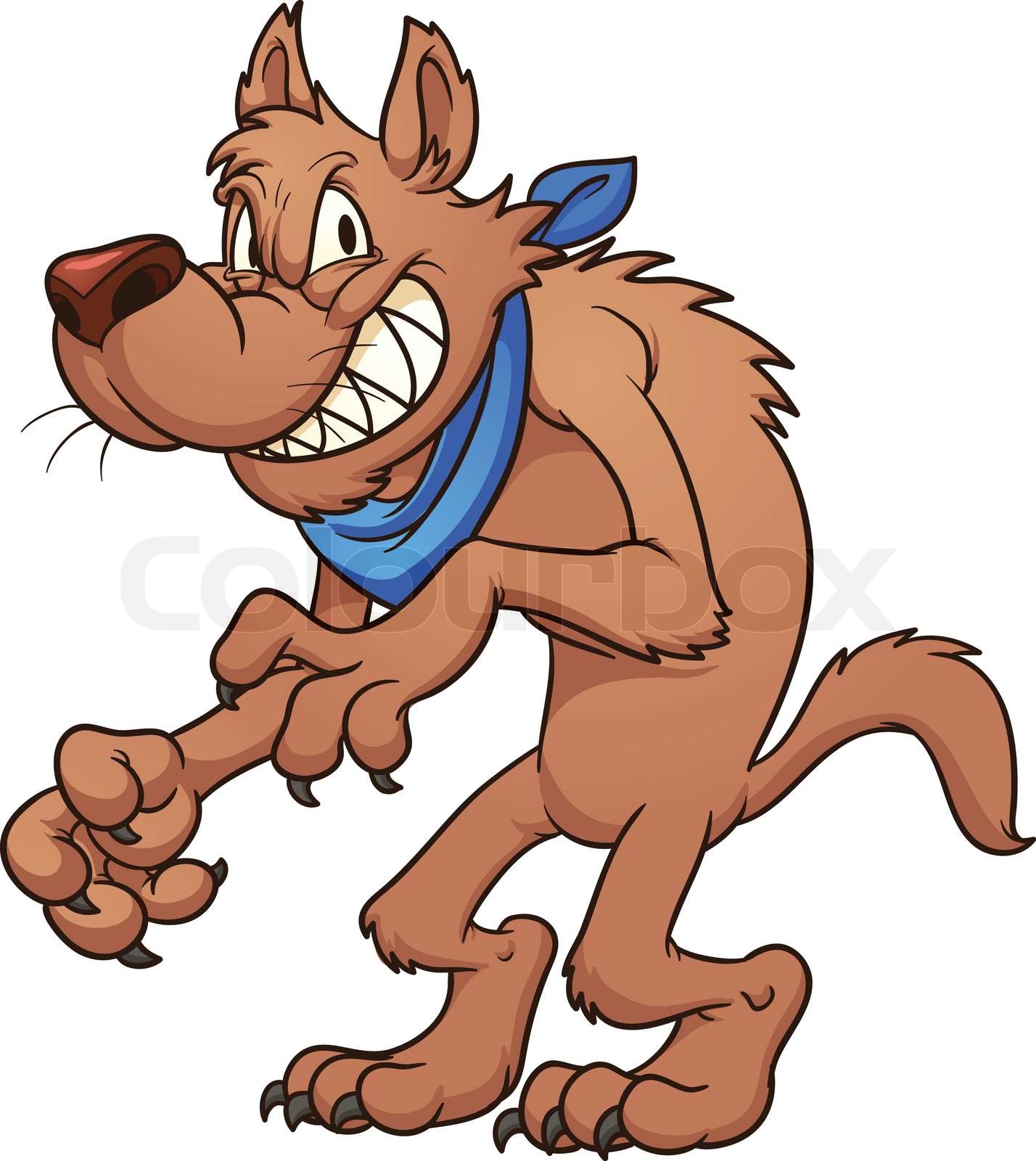 Big bad wolf | Stock vector | Colourbox