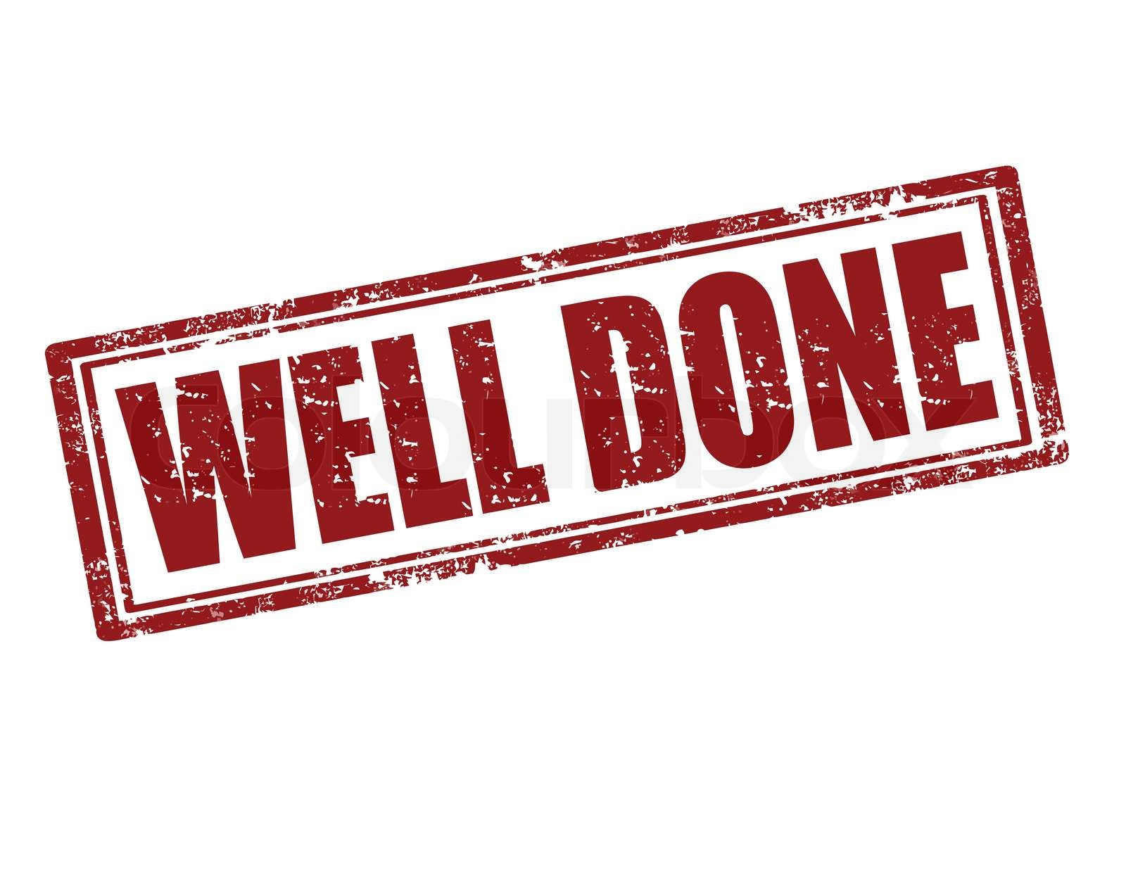 Well done-stamp | Stock vector | Colourbox