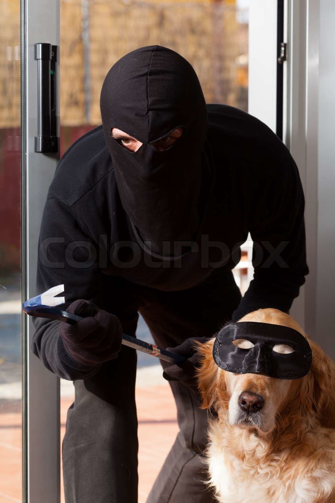 Thief stealing his accomplice | Stock image | Colourbox