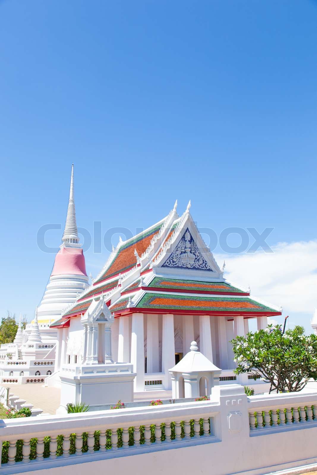 white large temple | Stock image | Colourbox