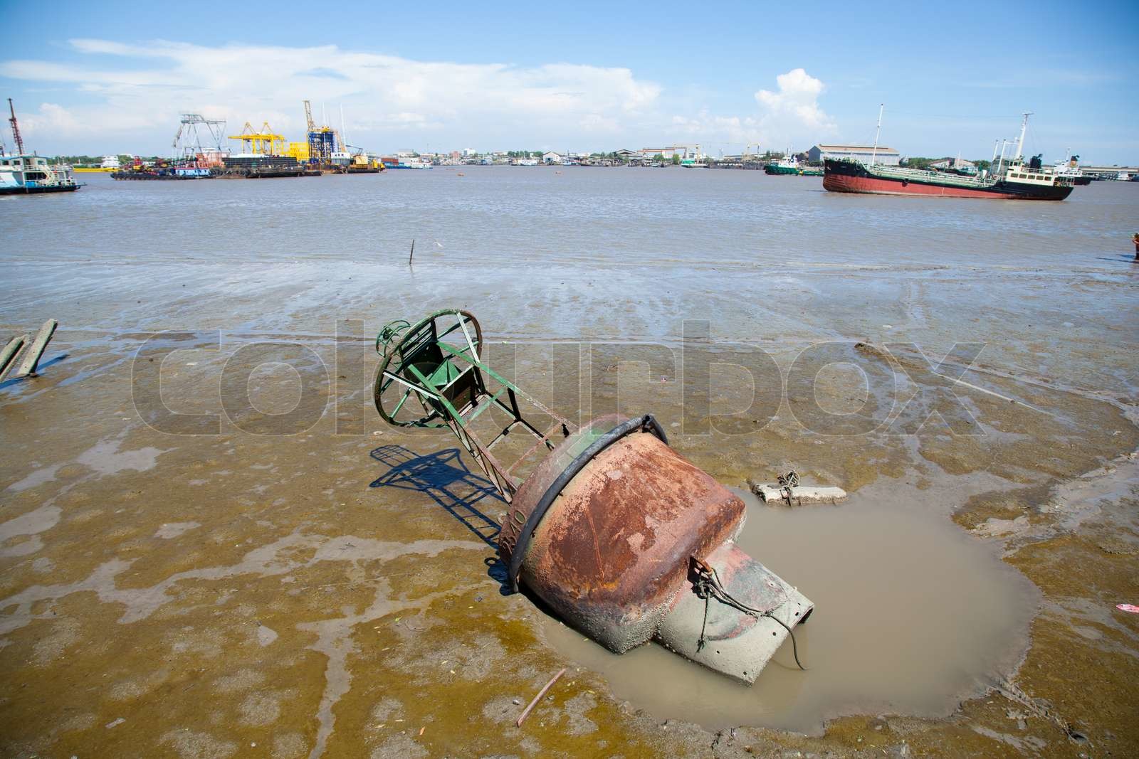 Measured water level buoy | Stock image | Colourbox