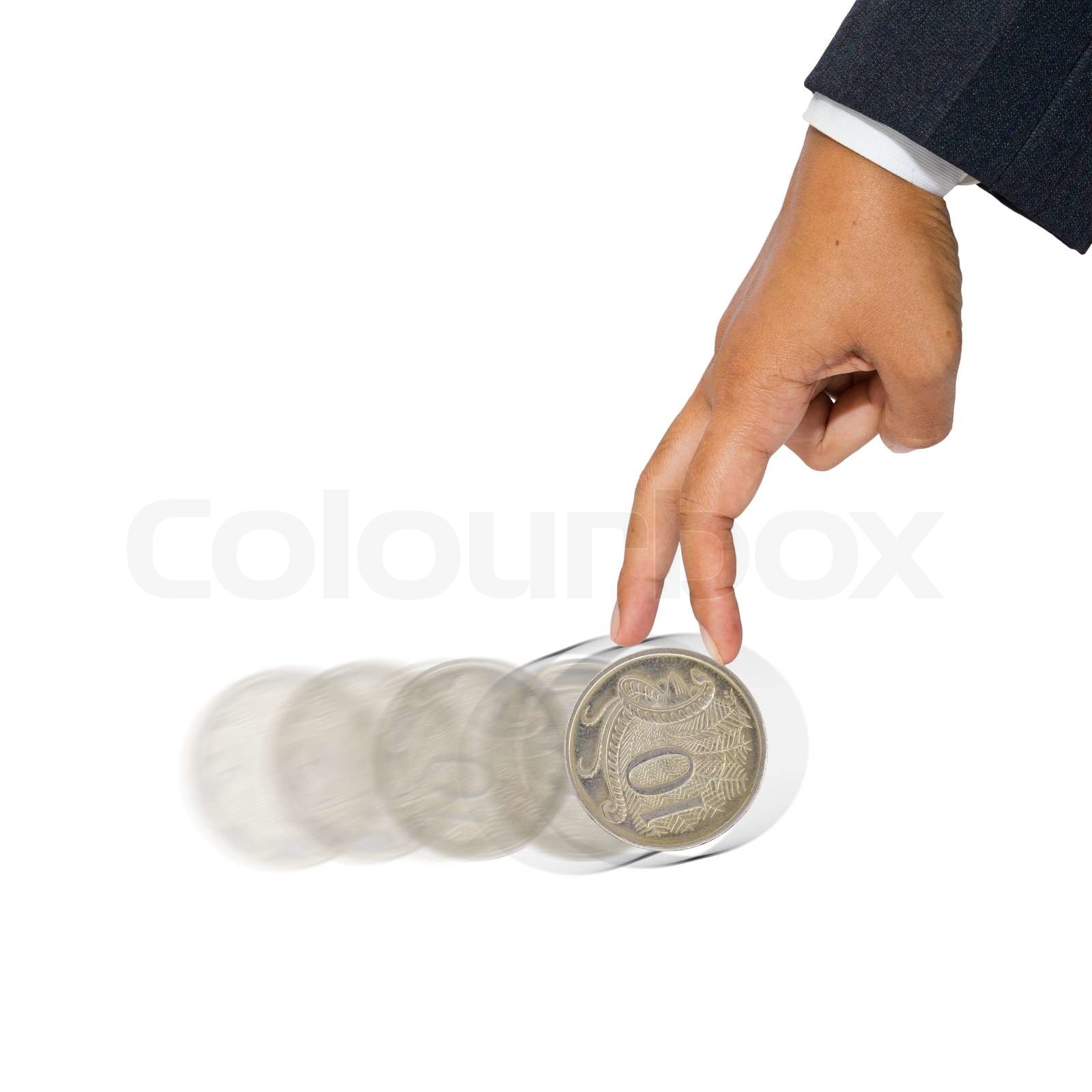 Rolling coin | Stock image | Colourbox