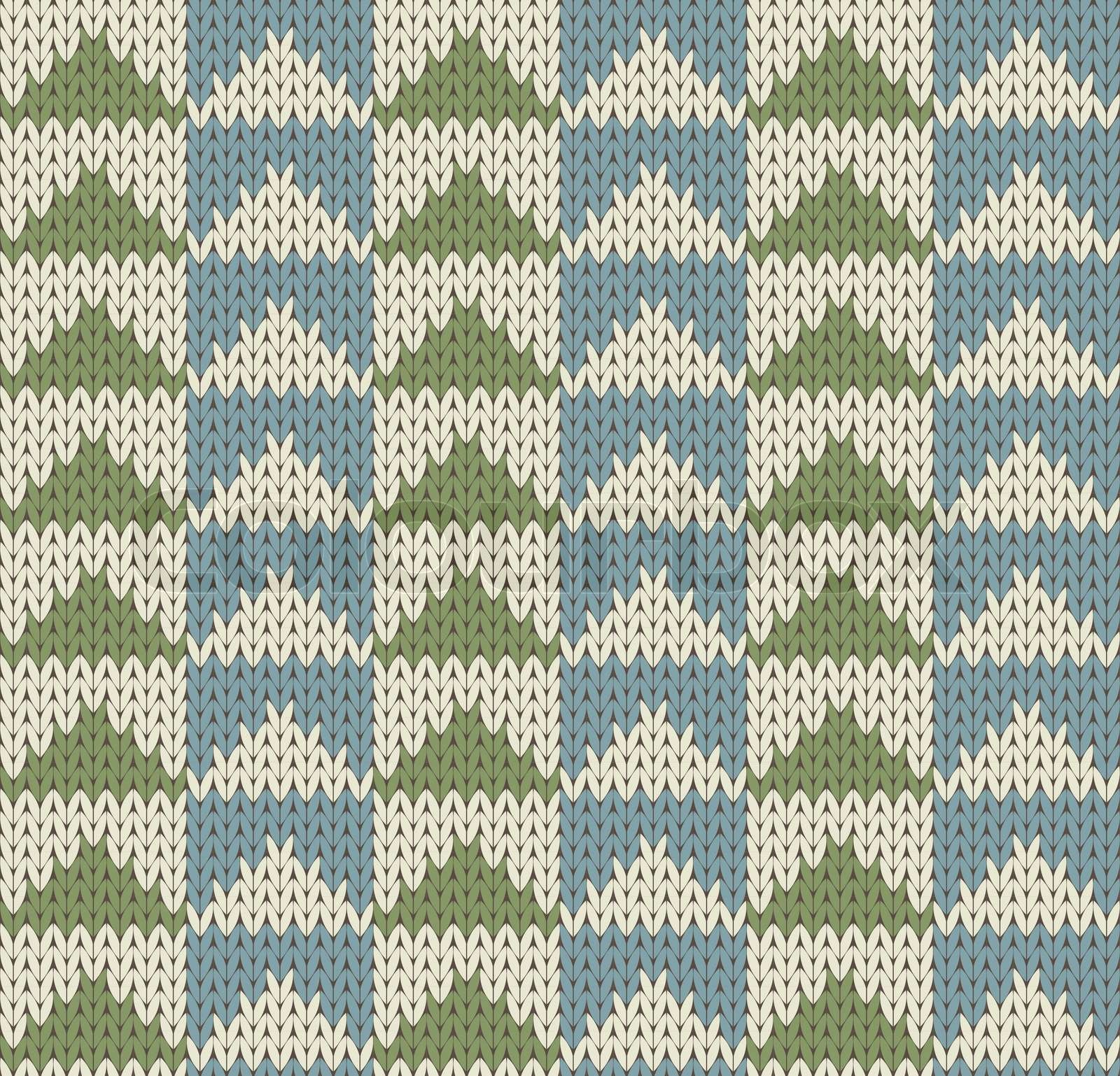 Seamless knit pattern imitation | Stock vector | Colourbox