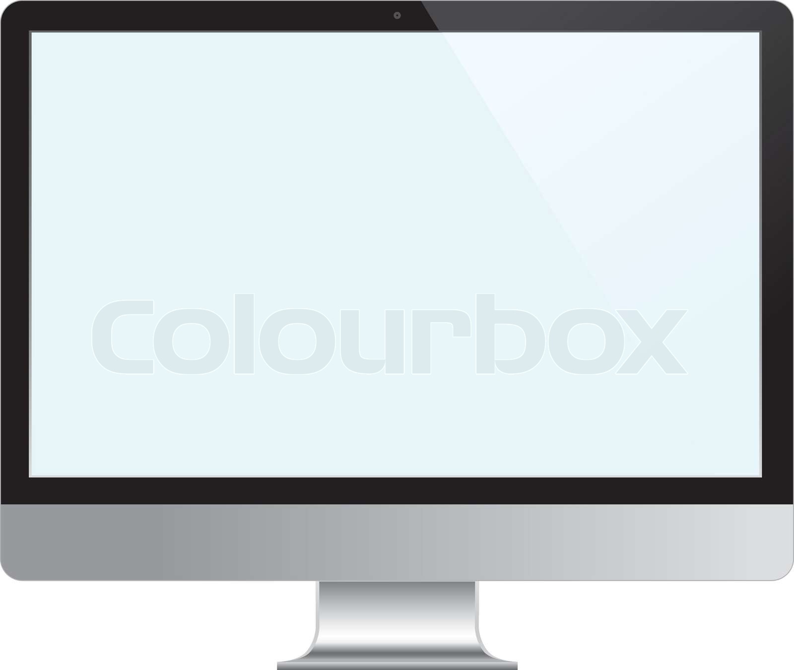 Computer Desktop Monitor, Display vector illustration | Stock vector ...