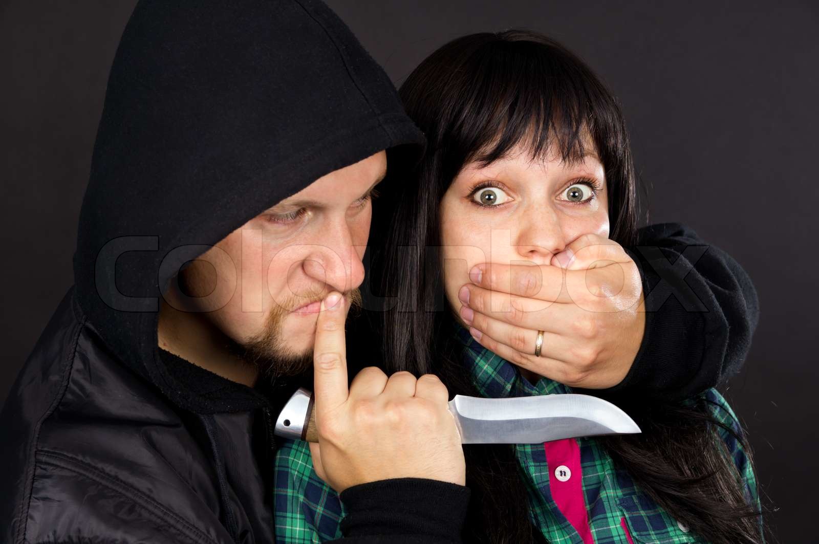 The attack on the girl robber | Stock image | Colourbox