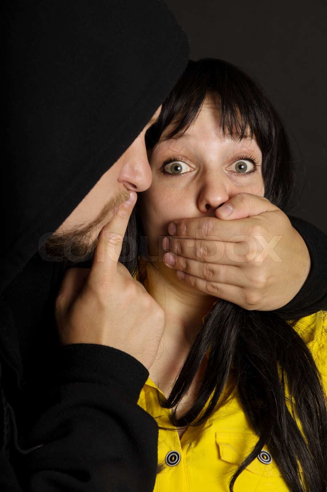 Offender says remain silent victim's mouth shut | Stock image | Colourbox