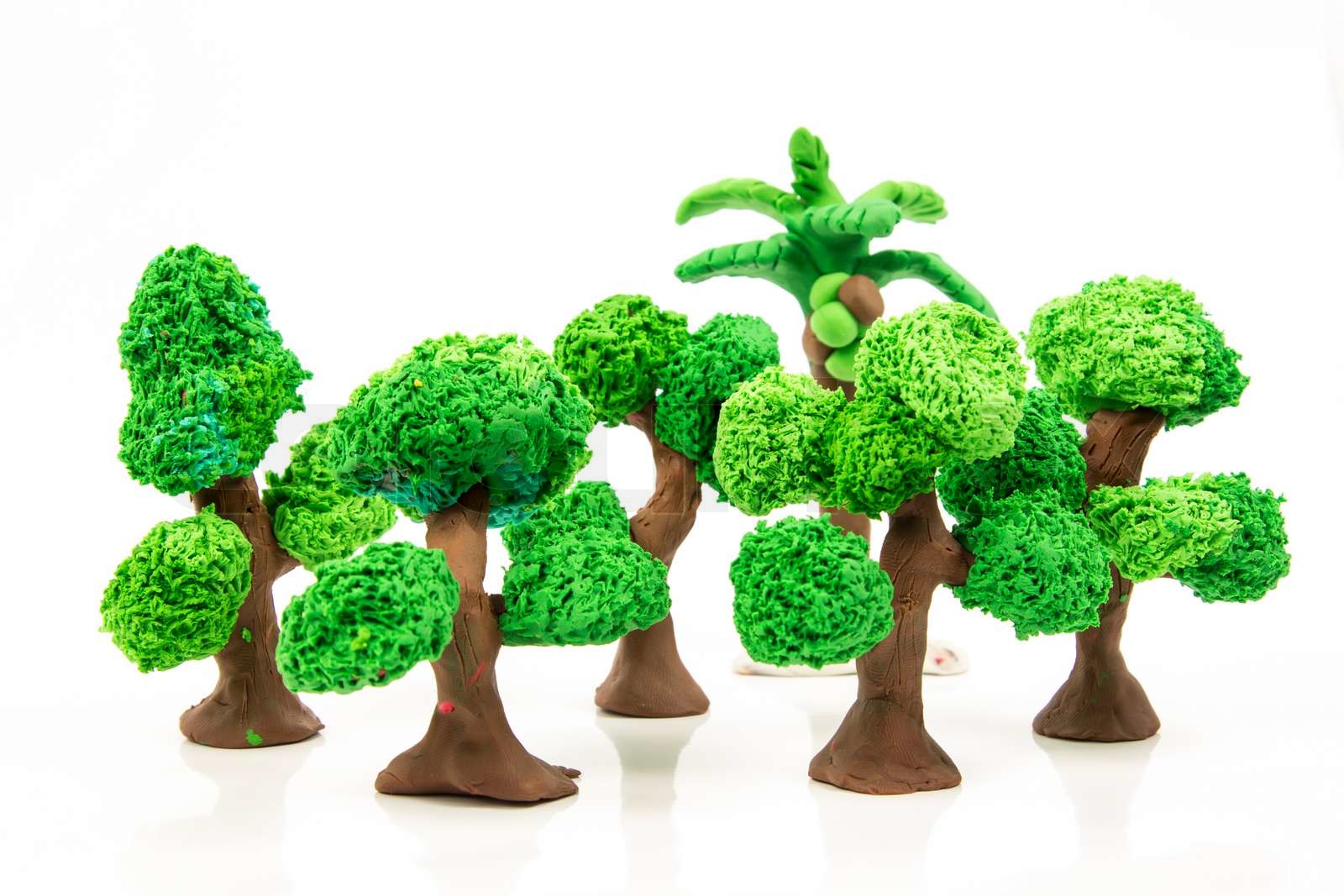 Clay sculpture tree | Stock image | Colourbox