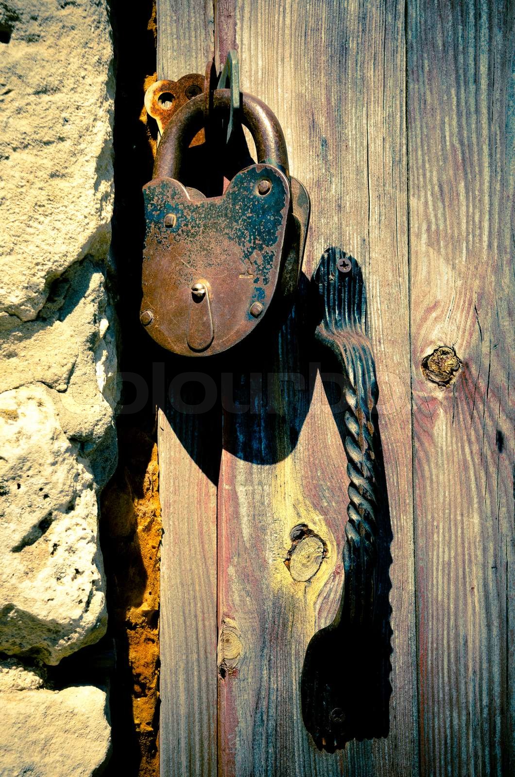 old rusted lock | Stock image | Colourbox
