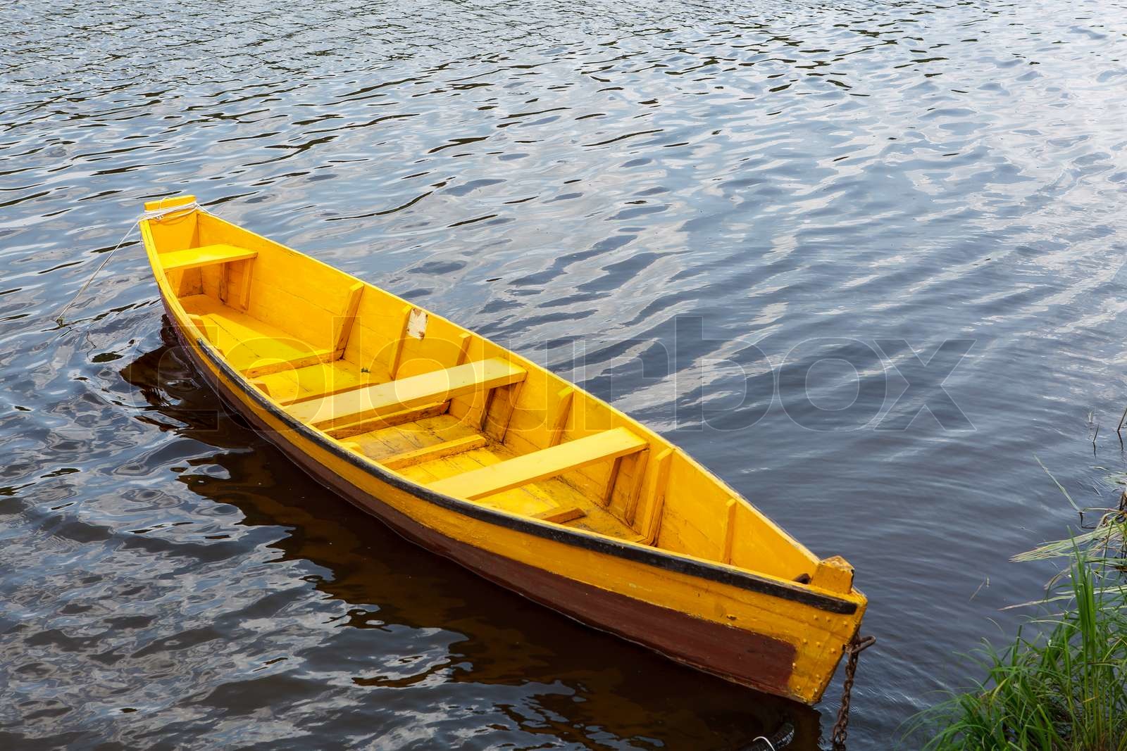 Boat in a river | Stock image | Colourbox