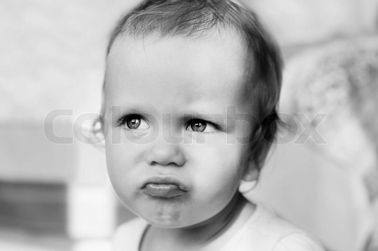 angry baby | Stock image | Colourbox