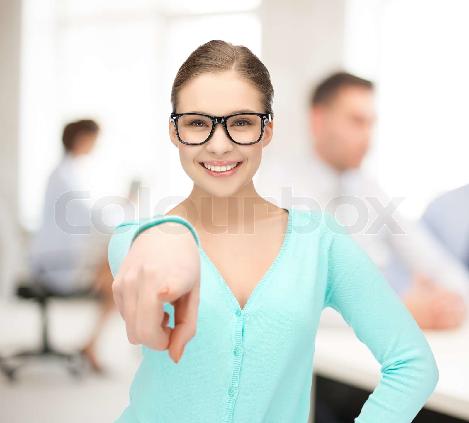 student with eyeglasses | Stock image | Colourbox