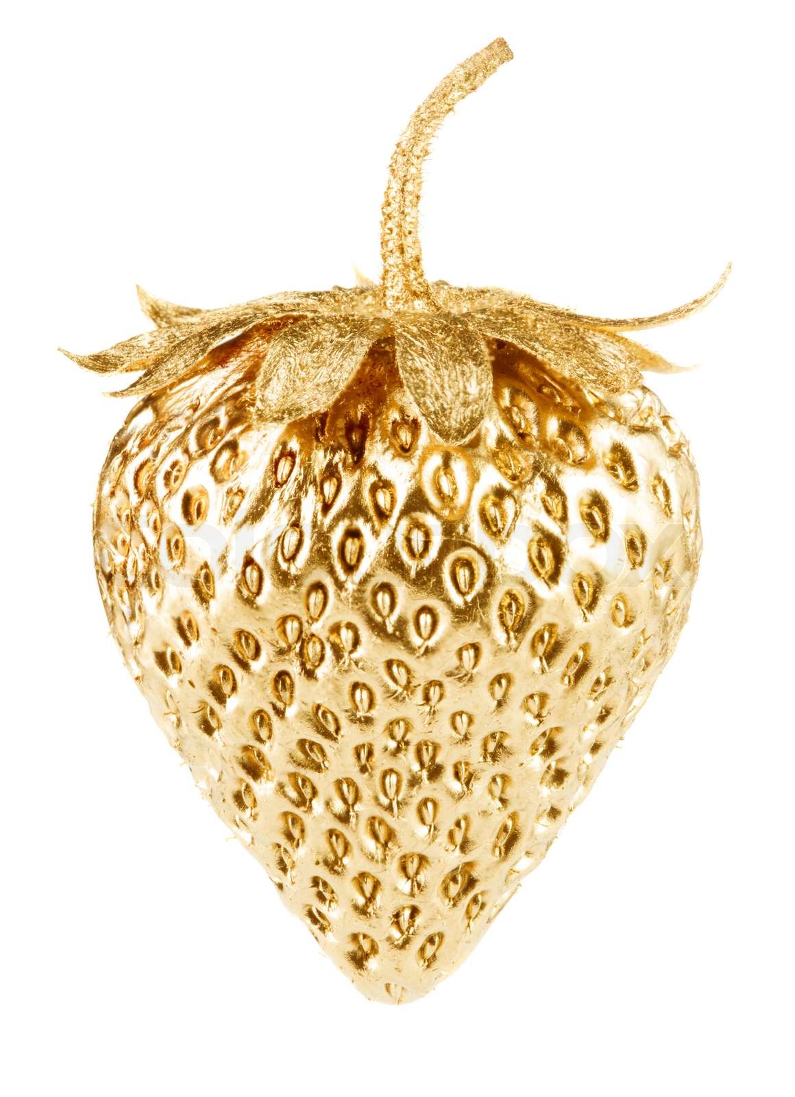 Gold strawberry | Stock image | Colourbox