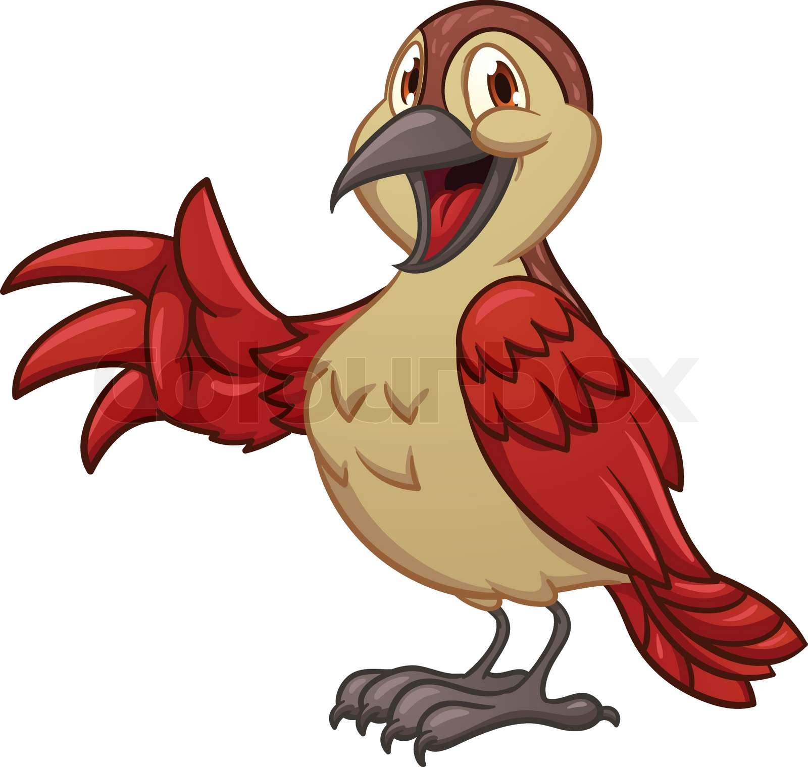 Cute cartoon xenops | Stock vector | Colourbox