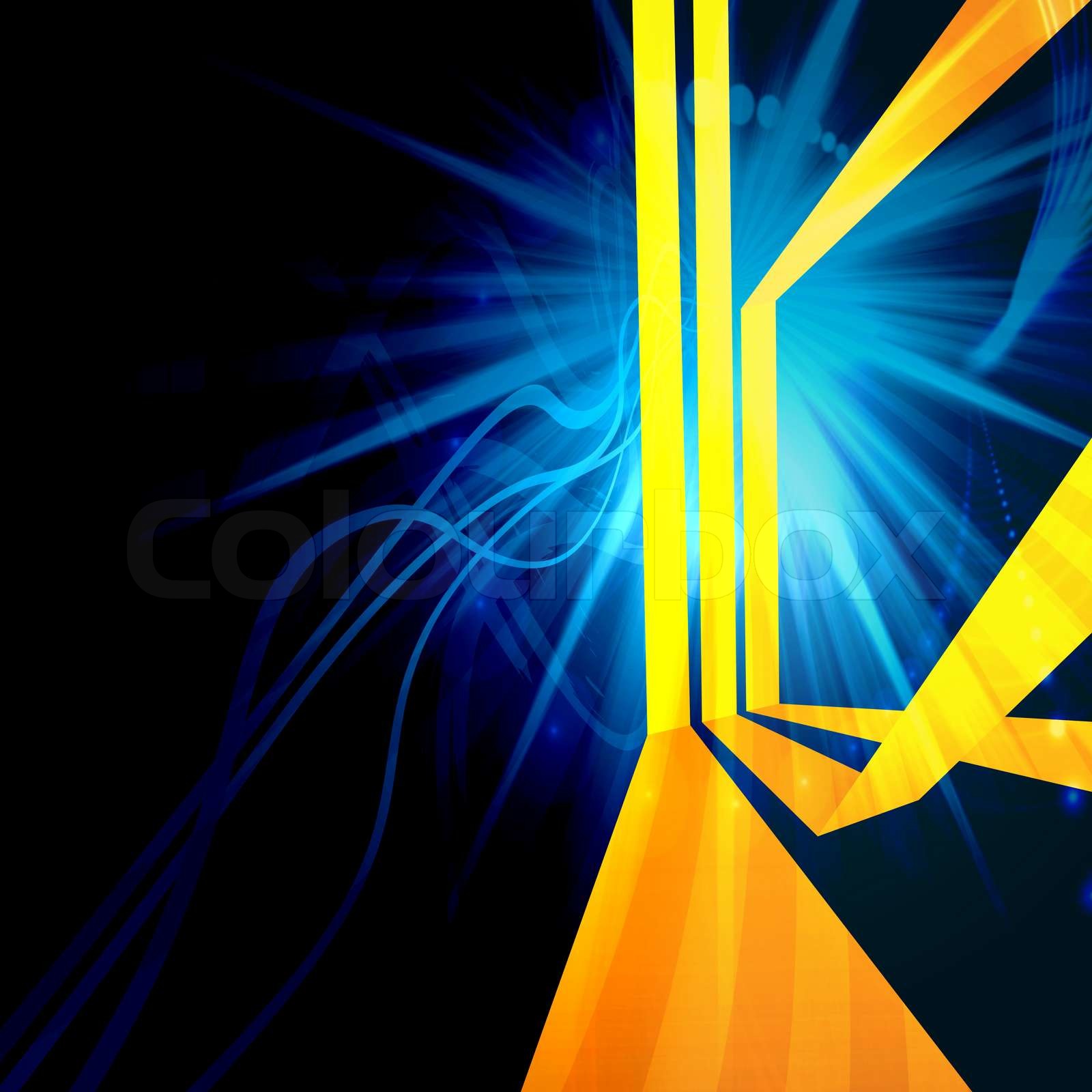 Yellow Lines Layout | Stock image | Colourbox