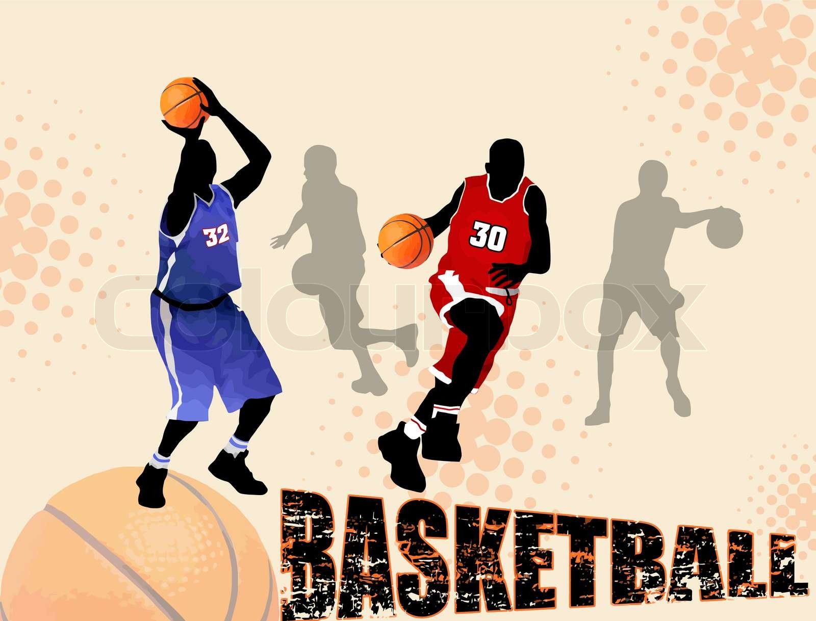 Basketball abstract background | Stock vector | Colourbox