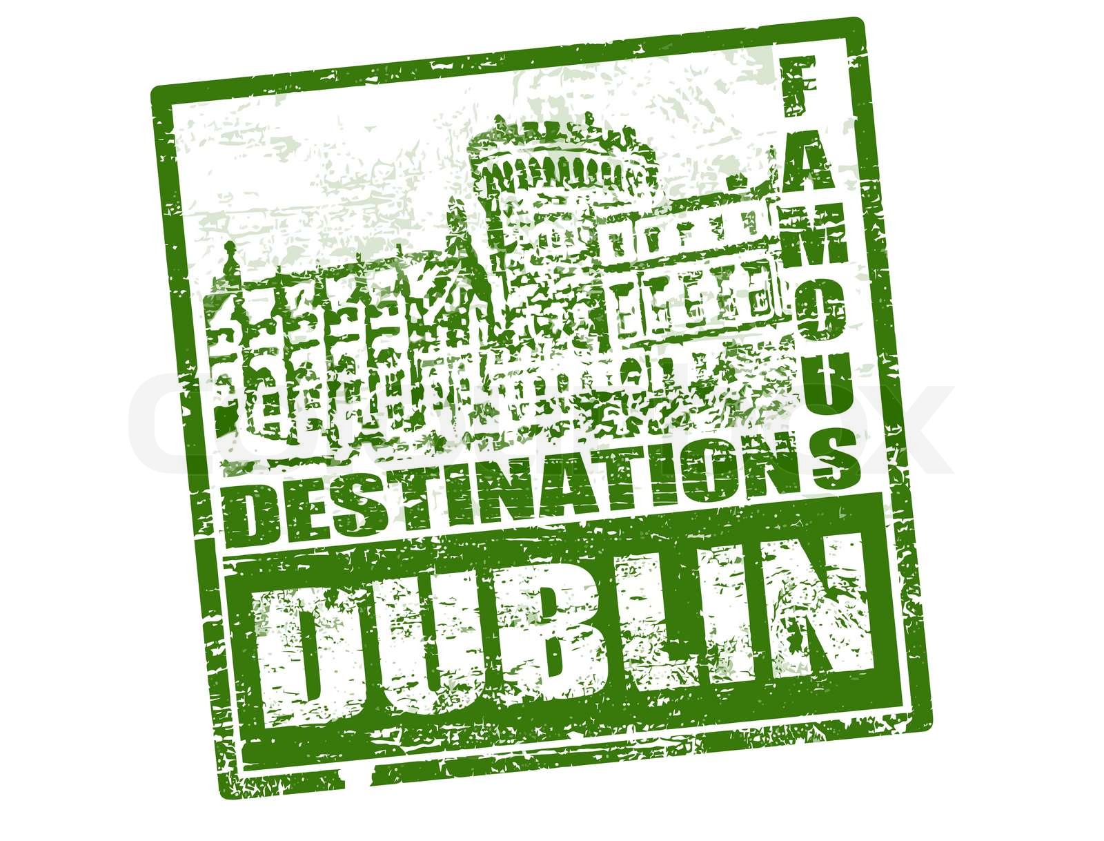 Dublin stamp | Stock vector | Colourbox