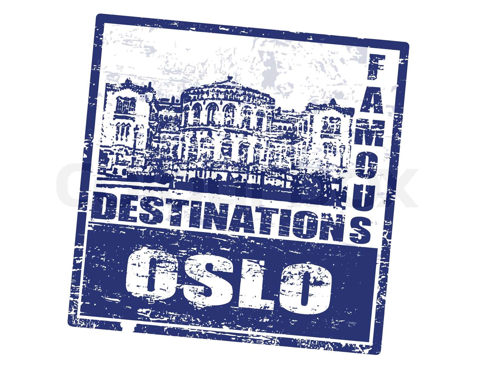 Oslo stamp | Stock vector | Colourbox