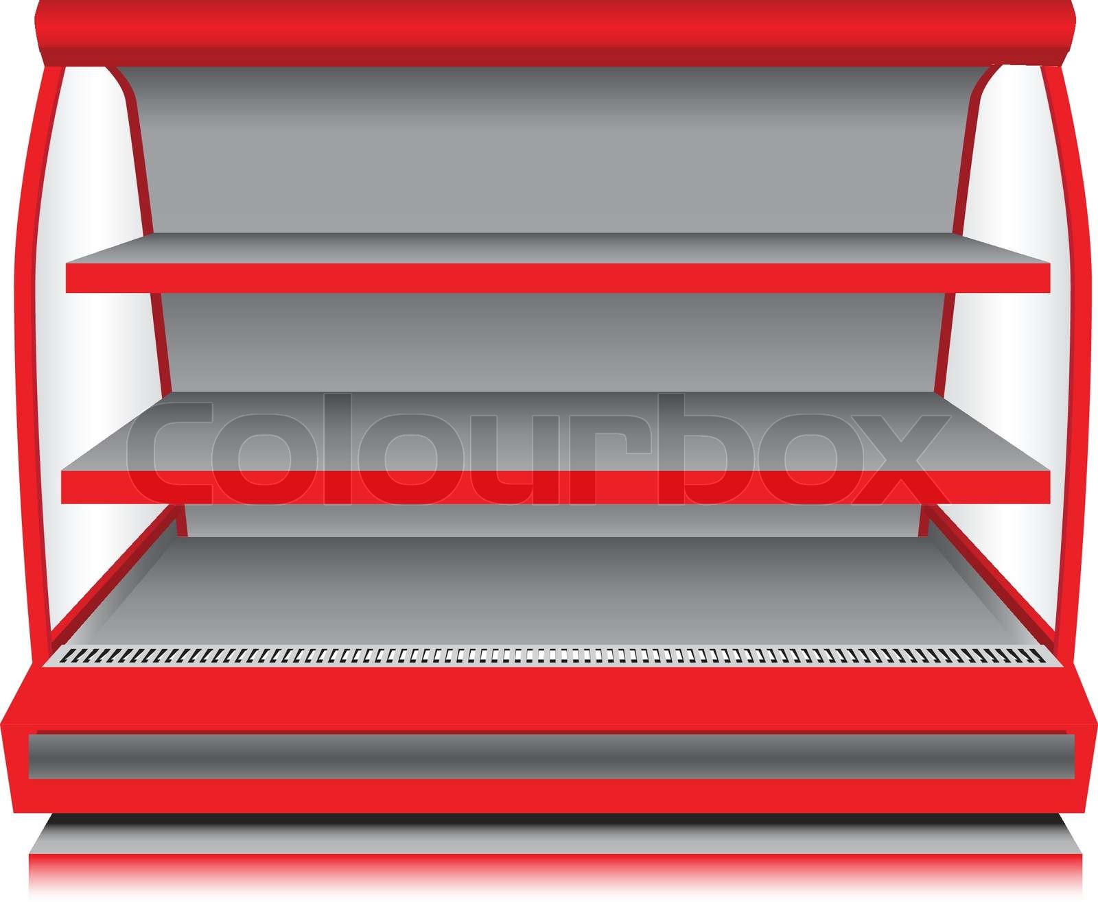 Store counter refrigerator | Stock vector | Colourbox