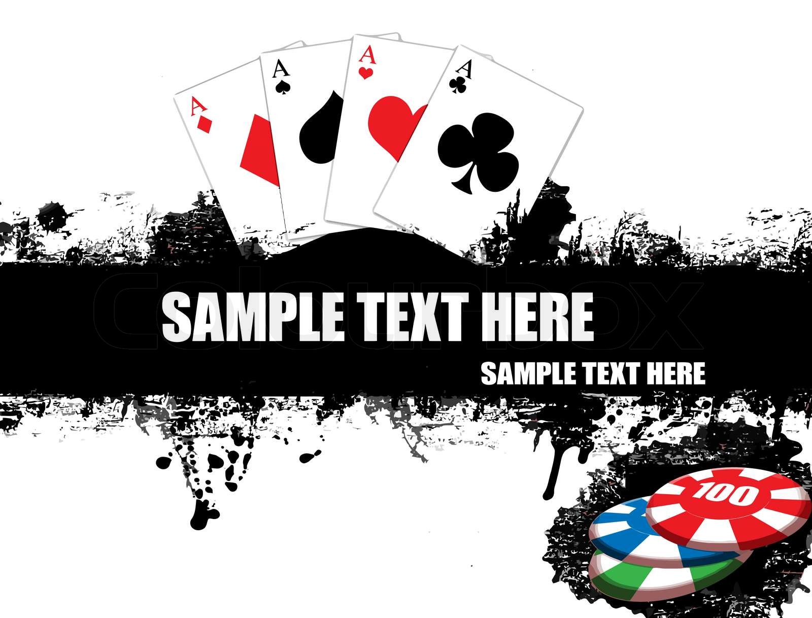 playing cards poster | Stock vector | Colourbox