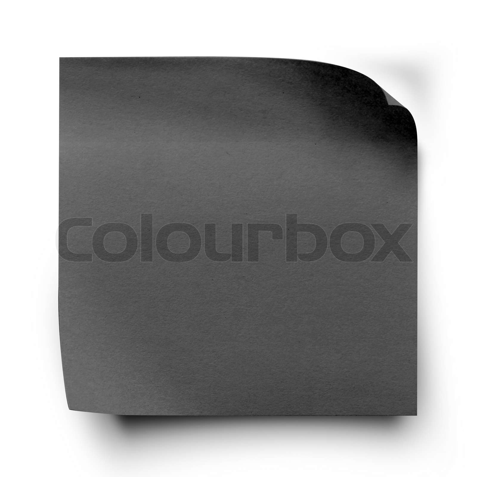 Black sticker paper note | Stock image | Colourbox