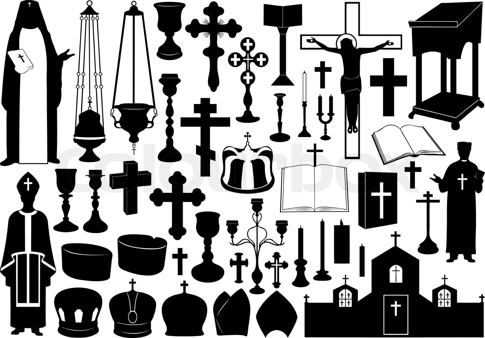 Set Of Religious Elements | Stock vector | Colourbox