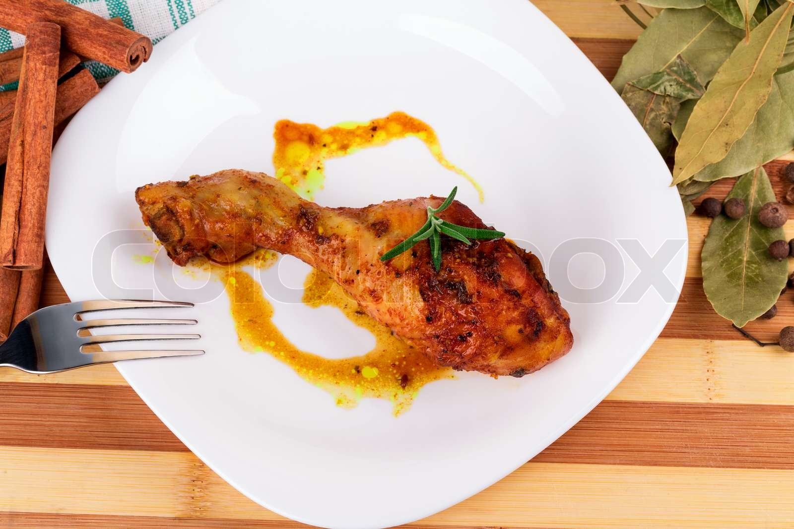 ristet kylling skinke | Stock foto | Colourbox