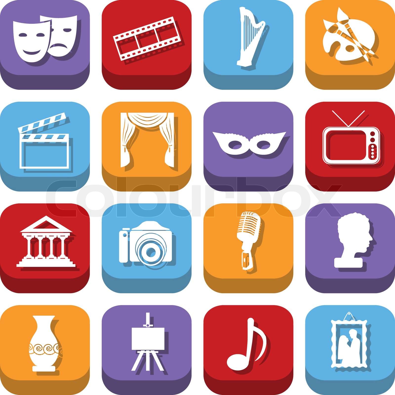 culture icons | Stock vector | Colourbox