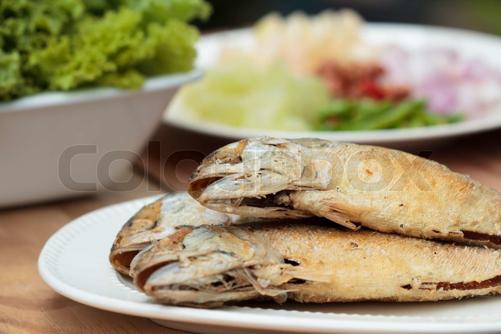 fried fish | Stock image | Colourbox