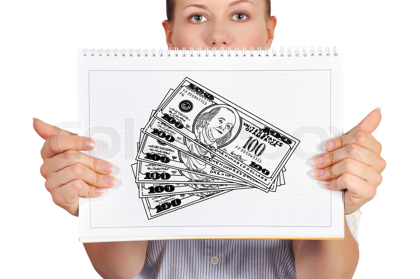 drawing cash | Stock image | Colourbox