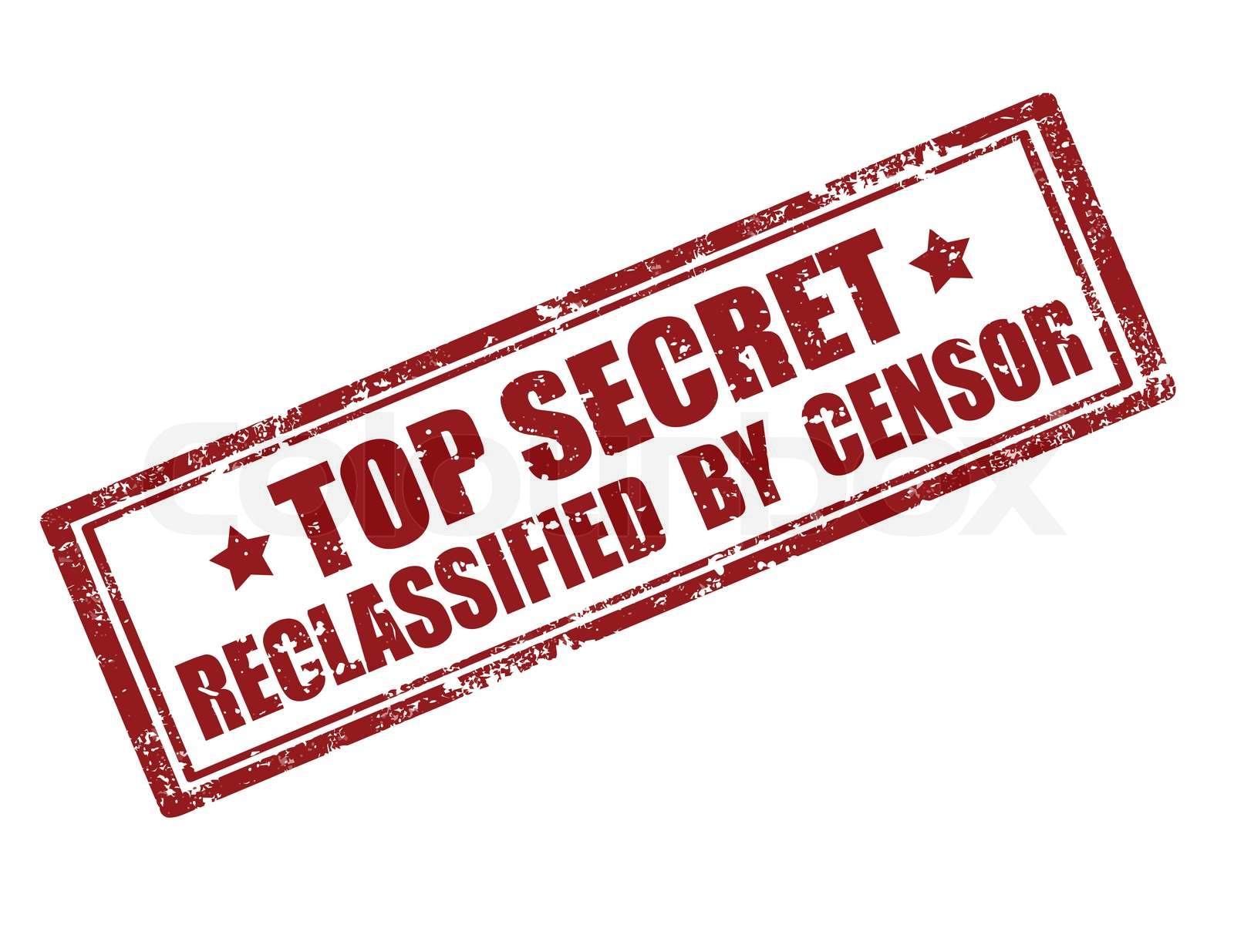Top secret-stamp | Stock vector | Colourbox