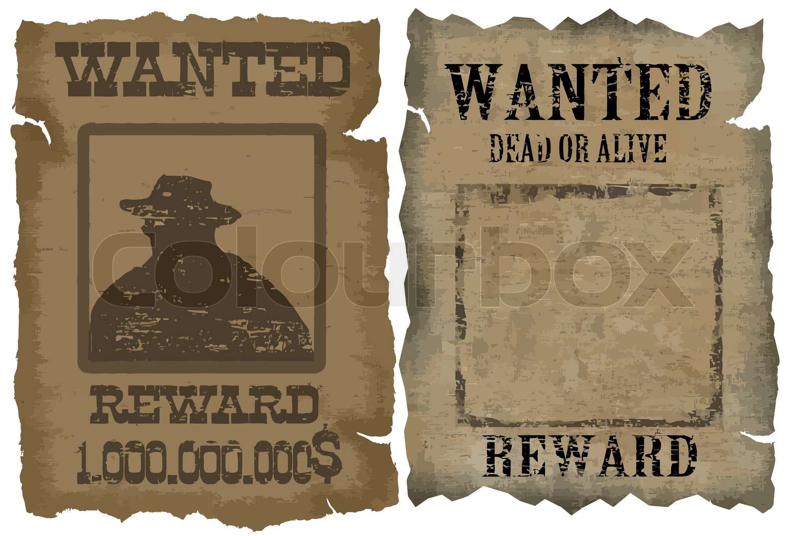 A old wanted posters | Stock vector | Colourbox