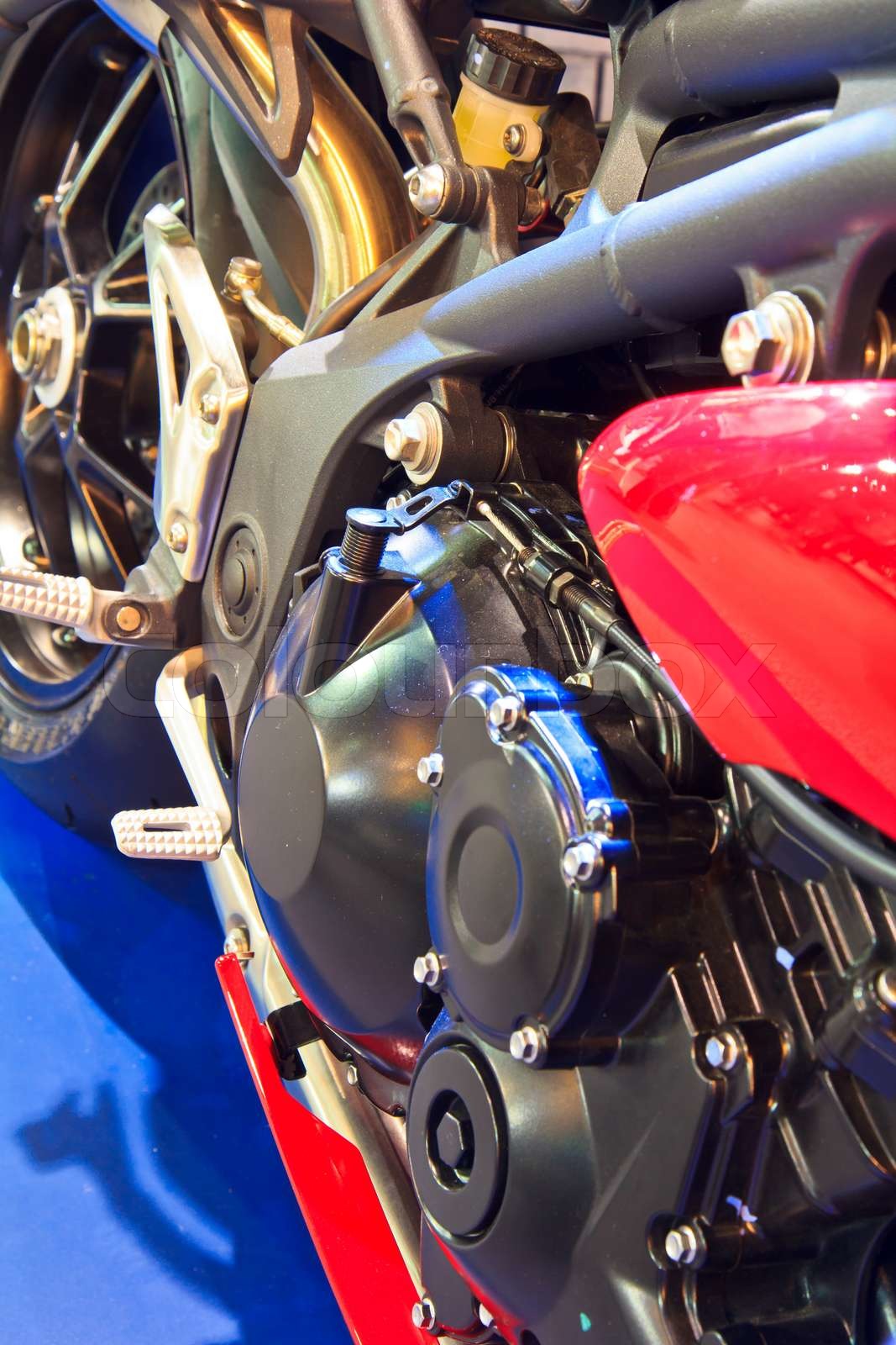 Motorcycle engine | Stock image | Colourbox