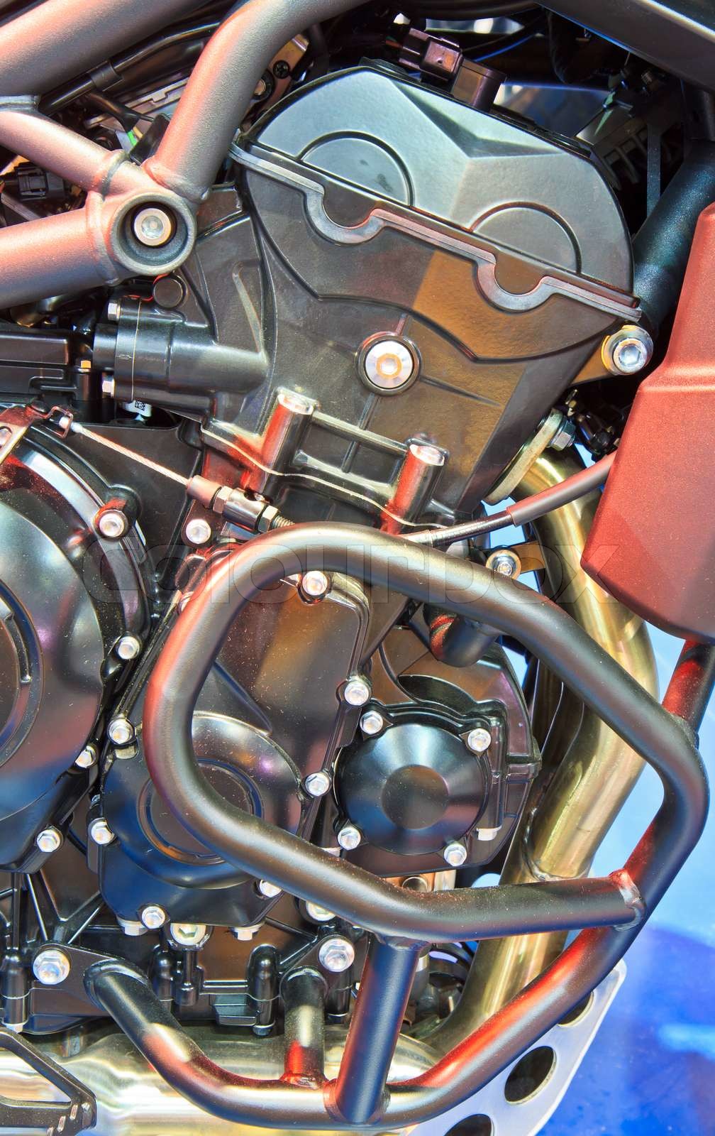 Motorcycle engine | Stock image | Colourbox