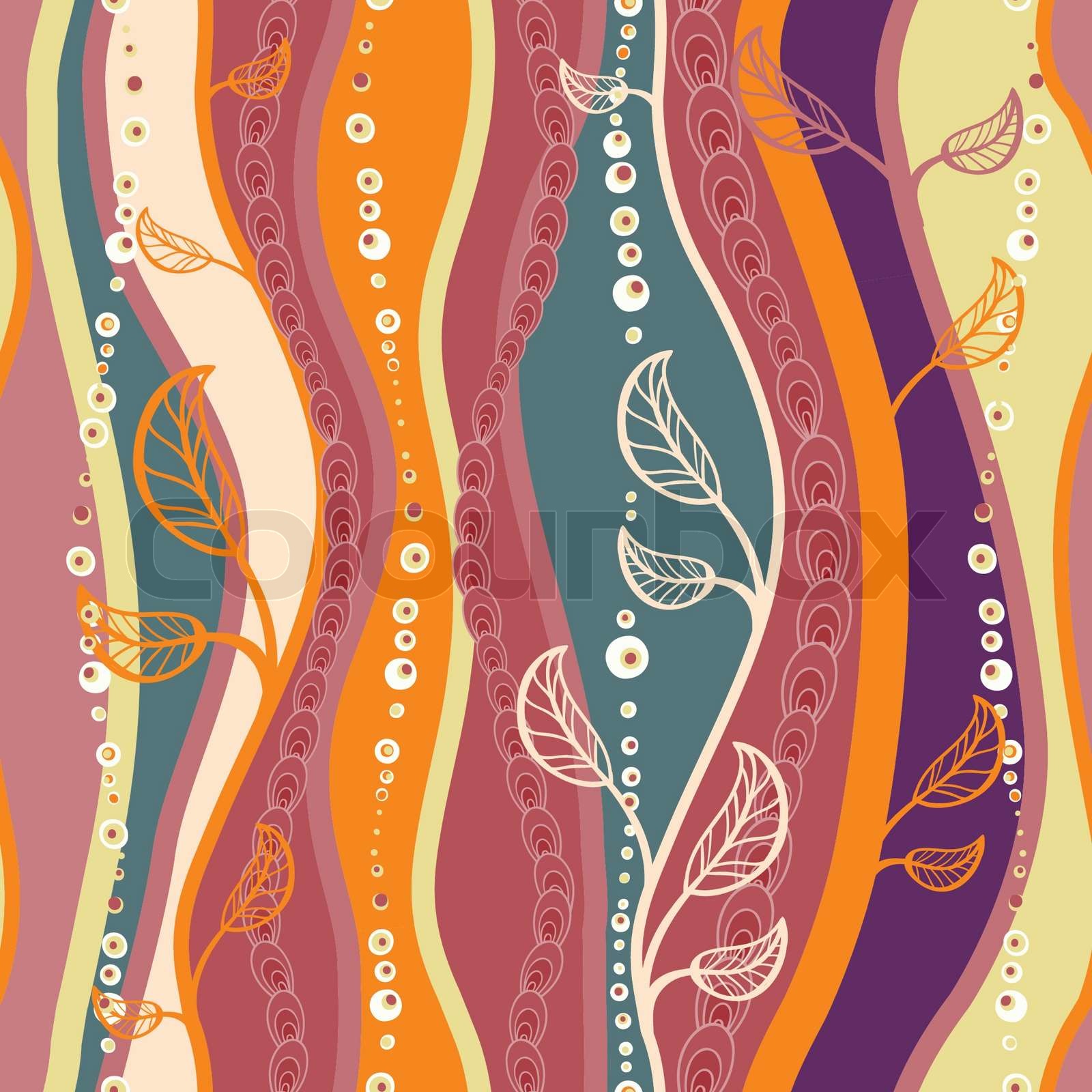 Color Fantasy Lines Seamless Background Vector illustration for your ...