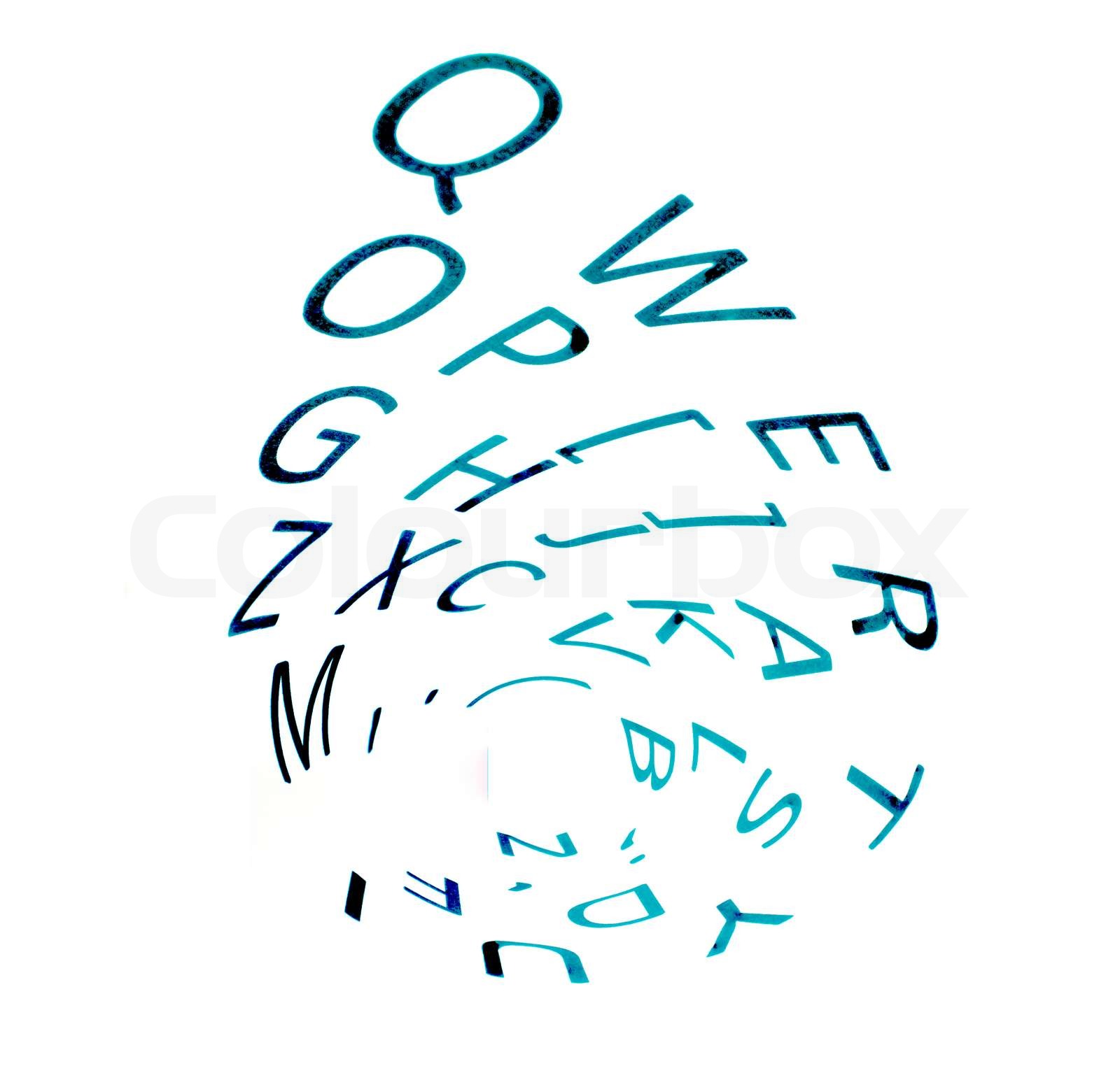 twist alphabet | Stock image | Colourbox