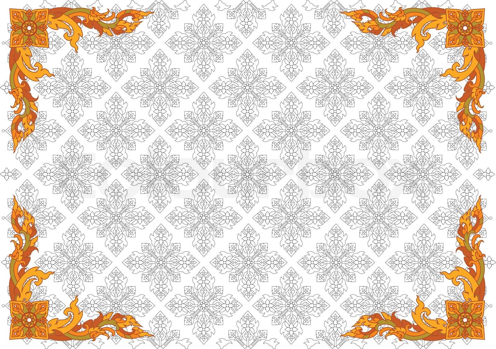 Thai Pattern34 | Stock vector | Colourbox