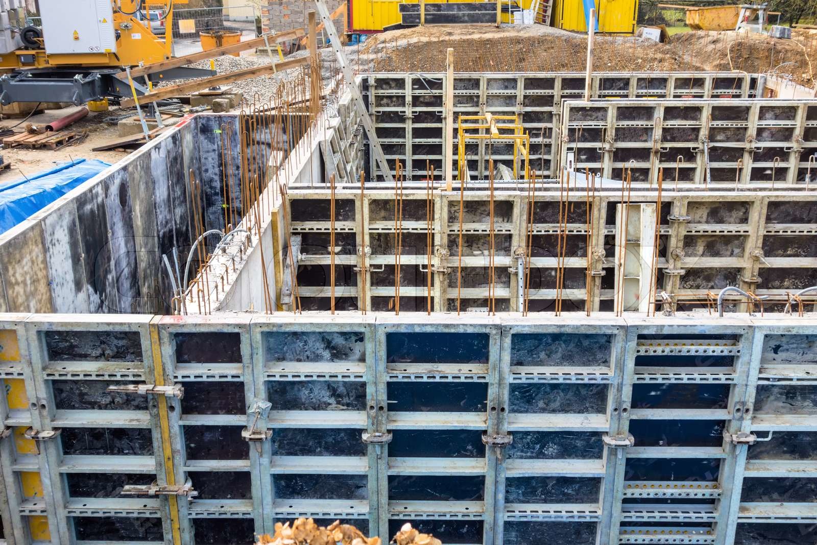 construction site, basement, formwork | Stock image | Colourbox