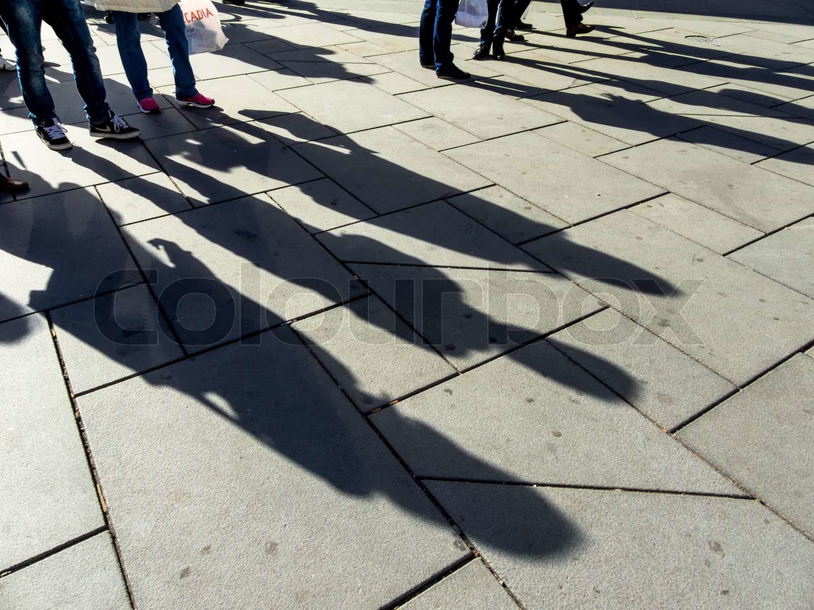 shadows of people | Stock image | Colourbox