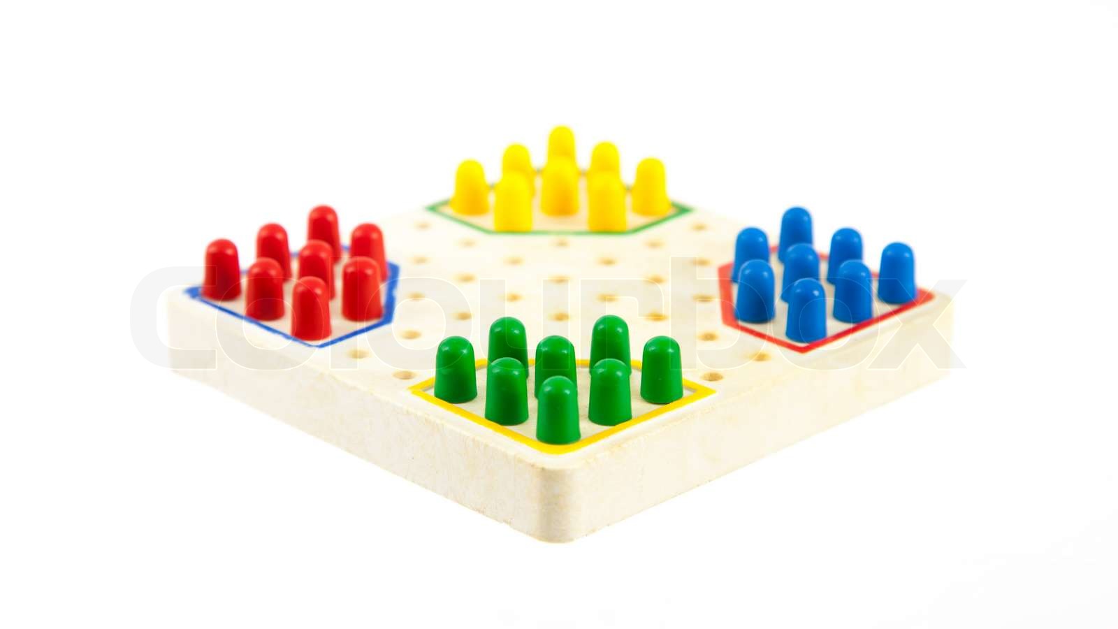 Very small checker board, isolated on white | Stock image | Colourbox