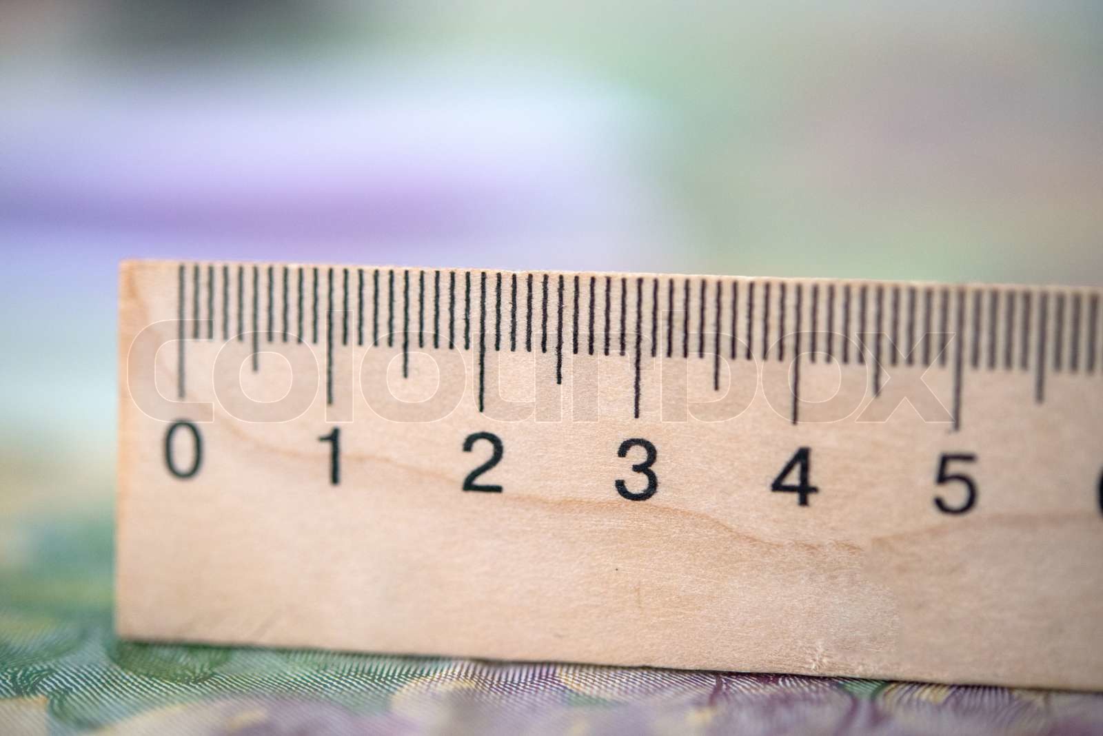 Wooden ruler | Stock image | Colourbox